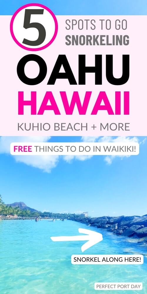 5 best Waikiki snorkeling spots for beginners + map! (mostly free things to do in Oahu Hawaii ...
