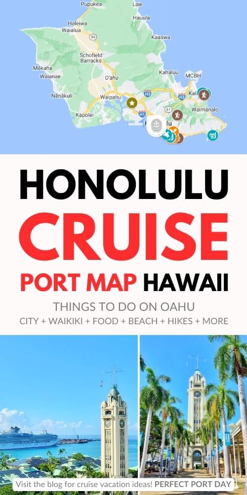 Honolulu cruise port map + where do cruise ships dock in Honolulu ...